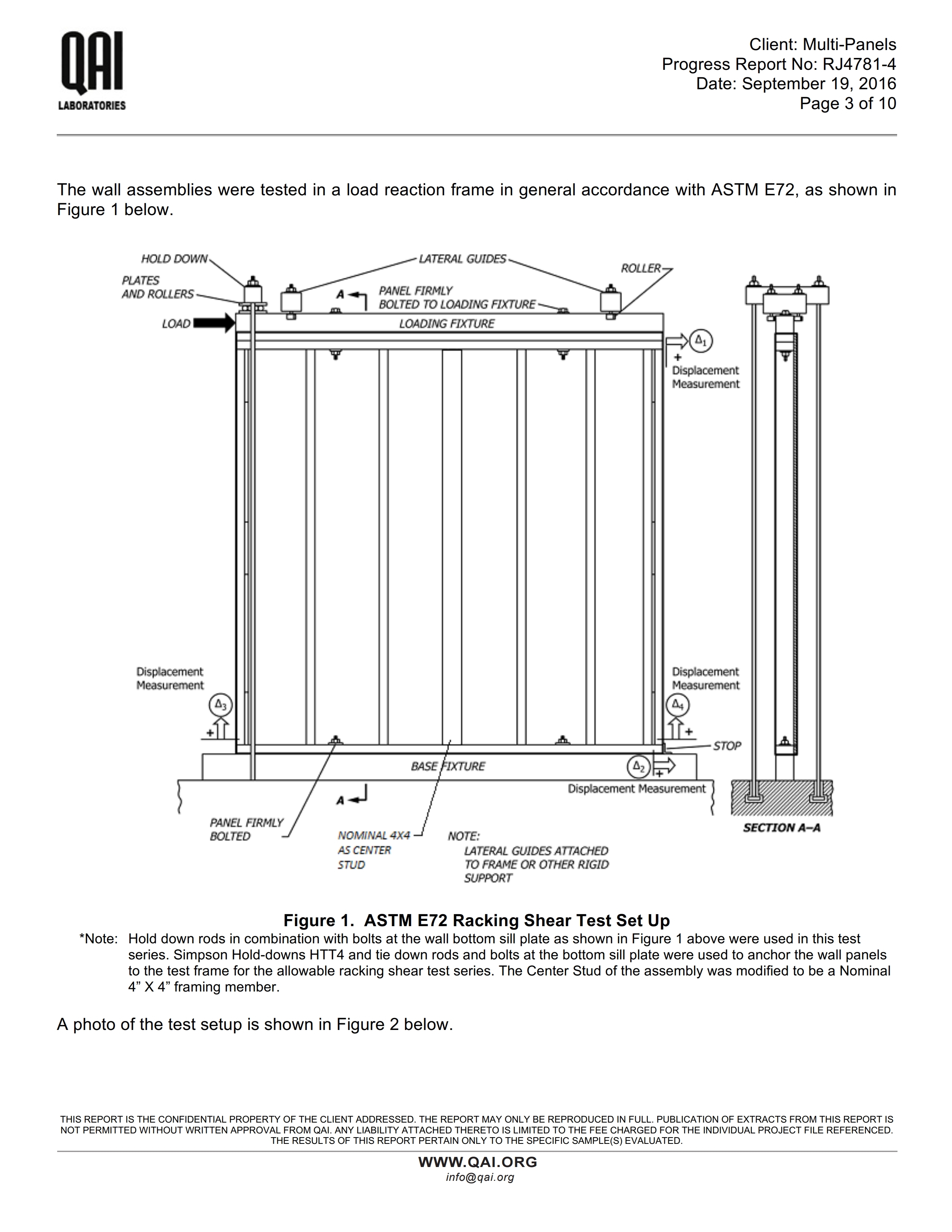 RJ4781P-1-Multi-Panels-Report-E72 Racking Shear-092316_rev by AT_M4 > 각종인증자료 | URI-Korea